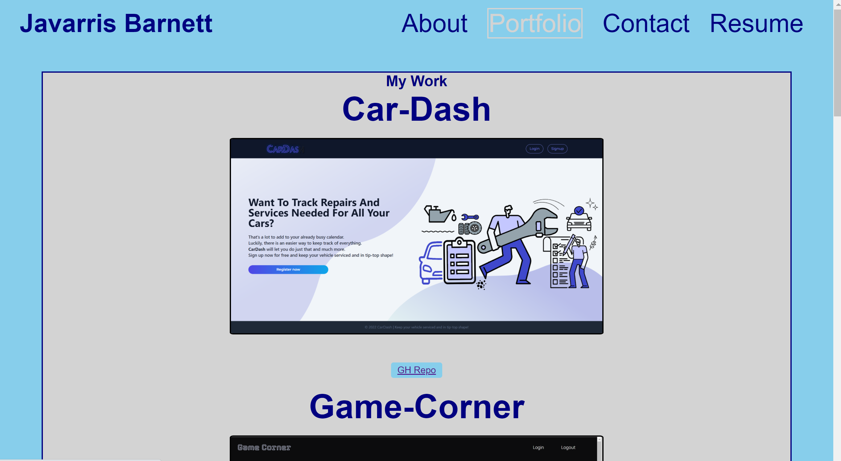GitHub - javarrisb/portfolio-REACTion