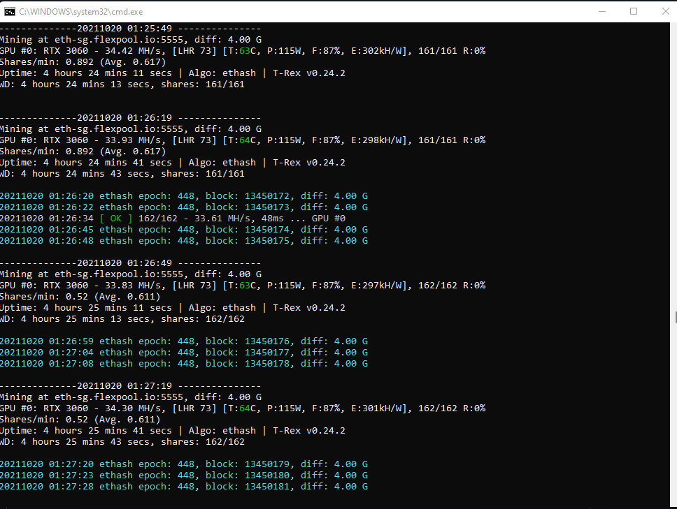 Hashrate not showing in API Graph · Issue #750 · trexminer/T-Rex · GitHub
