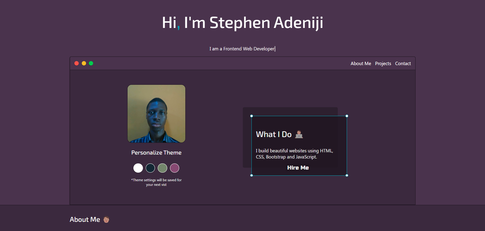 GitHub - Praizee/My-Portfolio-Website: Stephen Adeniji's Portfolio Website (HTML/CSS)