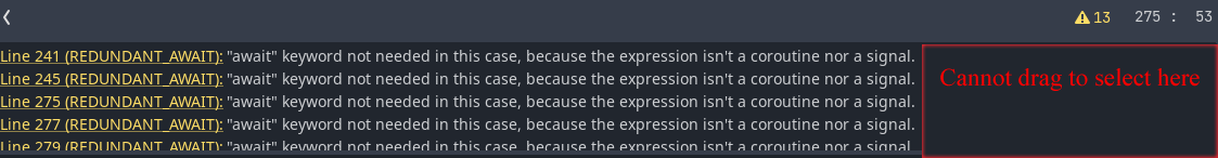 [3.4] and [4.0] Blank parts of the error/warning text box in the script ...