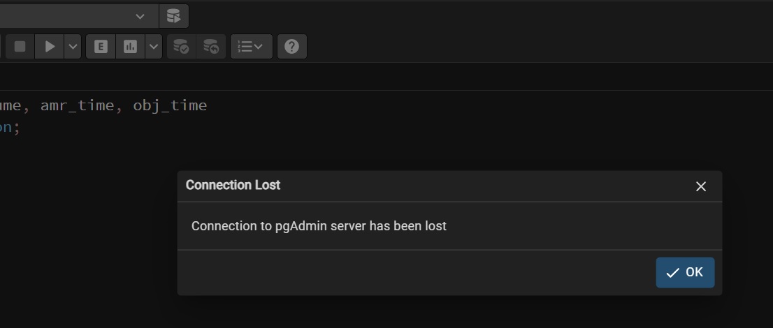 lost connection v 7.4 · Issue #6524 · pgadmin-org/pgadmin4 · GitHub