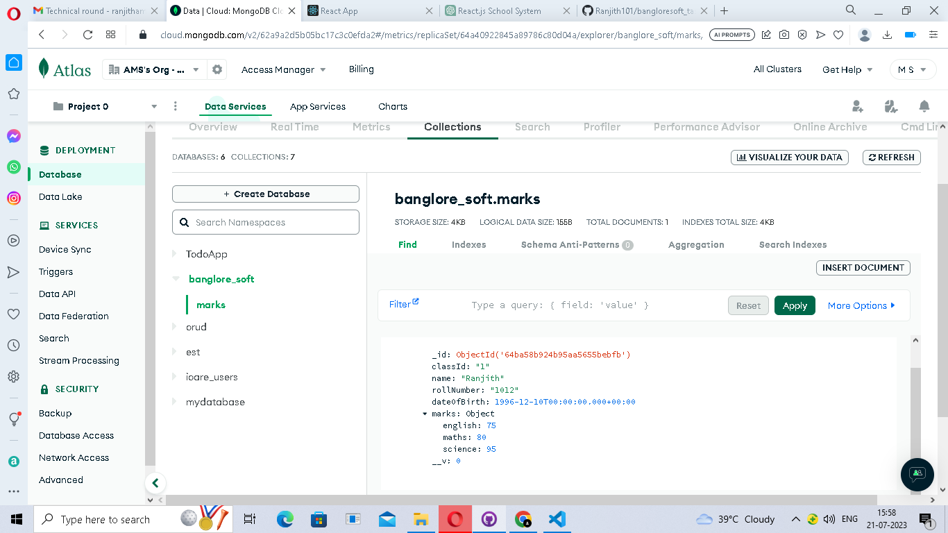 GitHub - Ranjith101/bangloresoft_task: School student crud app using MERN