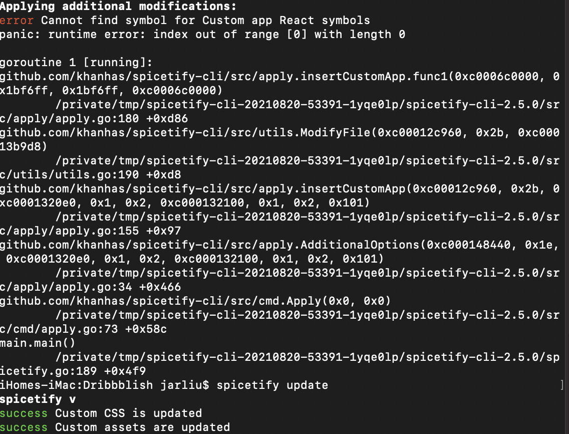 Unable to apply themes: cannot find symbol for Custom React symbols · Issue #508 · spicetify ...