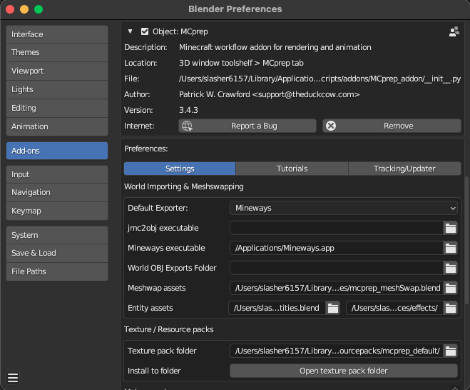 Open Mineways broken on MacOS · Issue #410 · Moo-Ack-Productions/MCprep ...