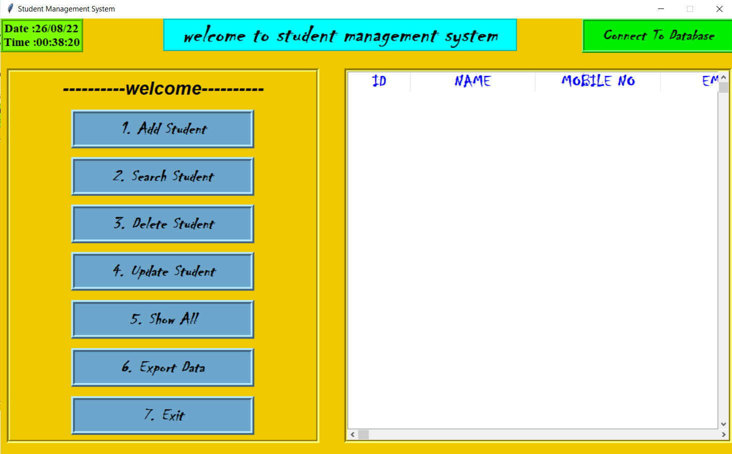 GitHub - vishalpal-06/student_managment_system: A simple GUI-based application built with Python ...