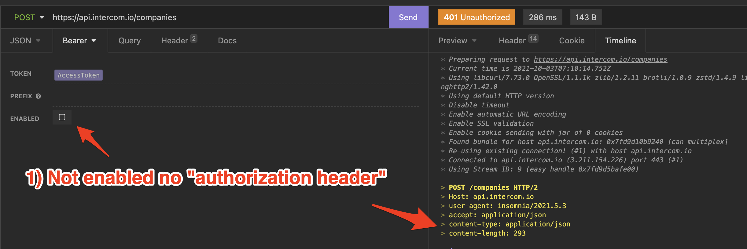 Bearer Token is passed as null even after setting the token · Issue #4061 · Kong/insomnia · GitHub