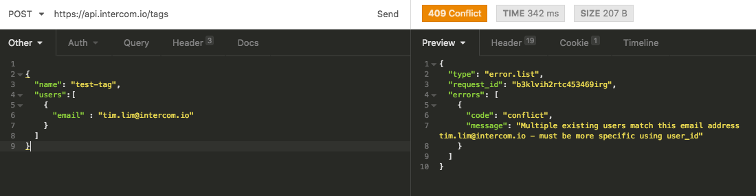 Cannot tag user using this library · Issue #197 · intercom/intercom-java · GitHub