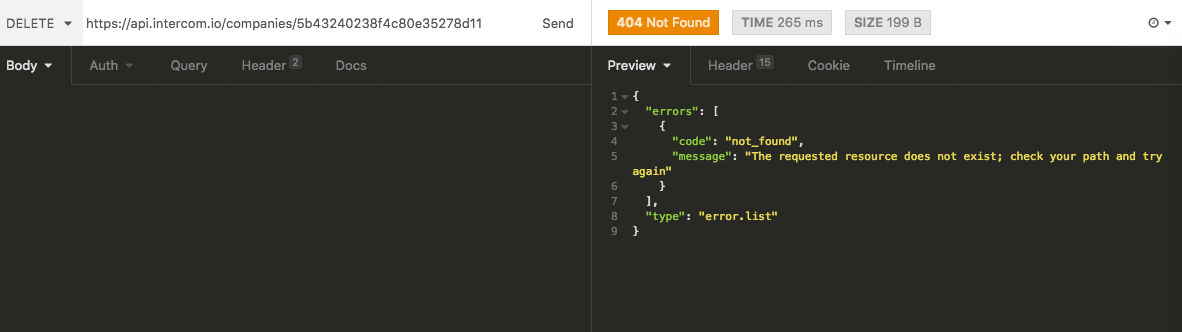 Company.delete method listed in our JAVA API, but we don't support company deletion via the API ...