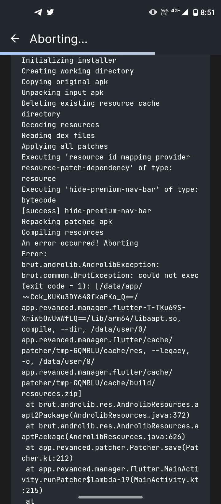 bug: · Issue #279 · ReVanced/revanced-manager · GitHub