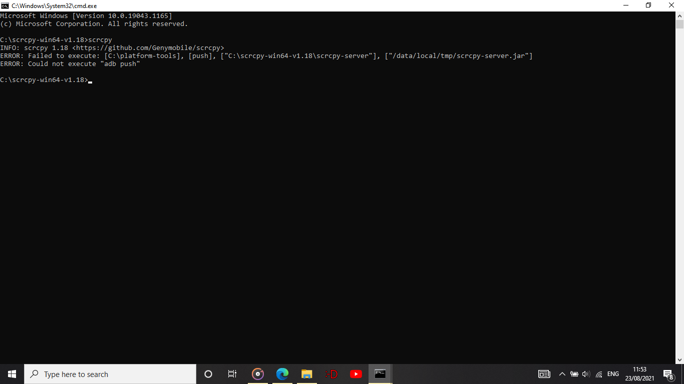 Scrcpy ADB Path Variables. · Issue #2578 · Genymobile/scrcpy · GitHub