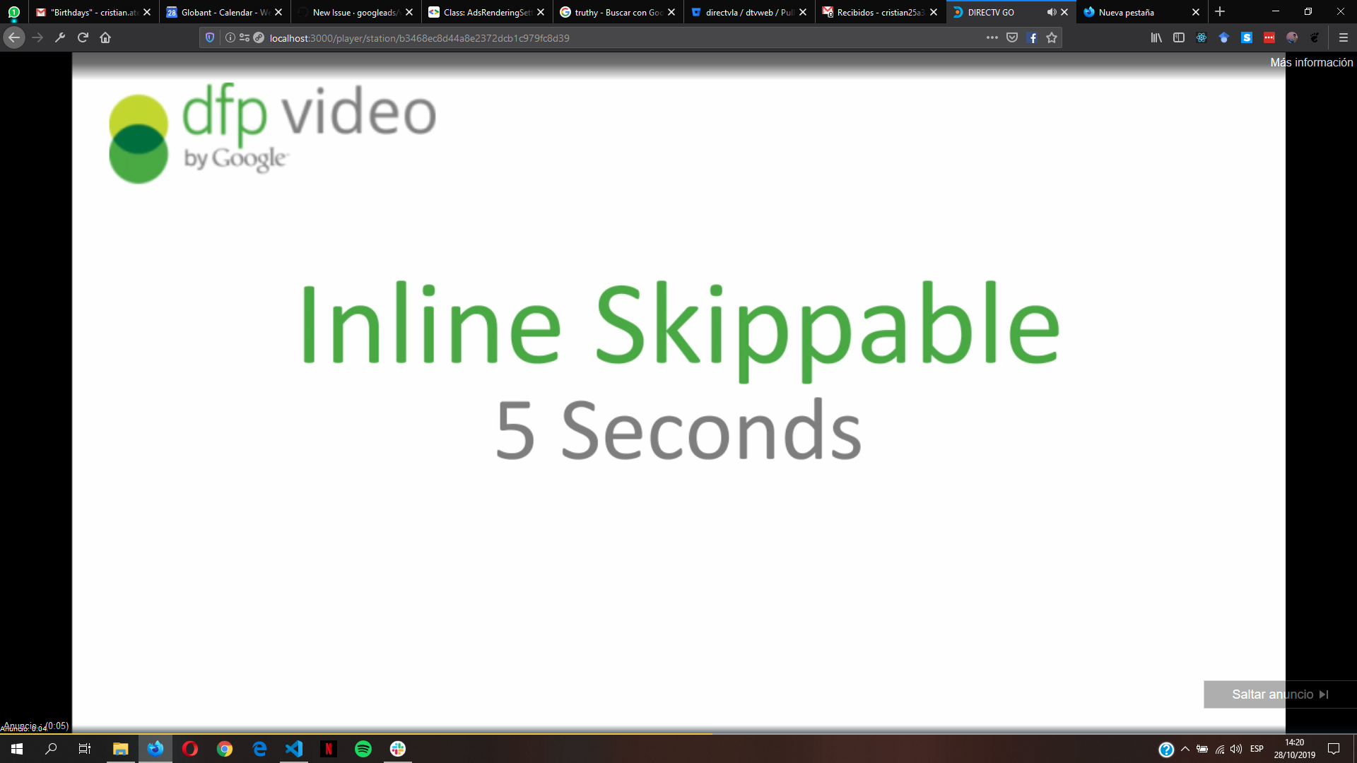 Duplicate countdown on VAST without VPAID ads · Issue #855 · googleads/videojs-ima · GitHub