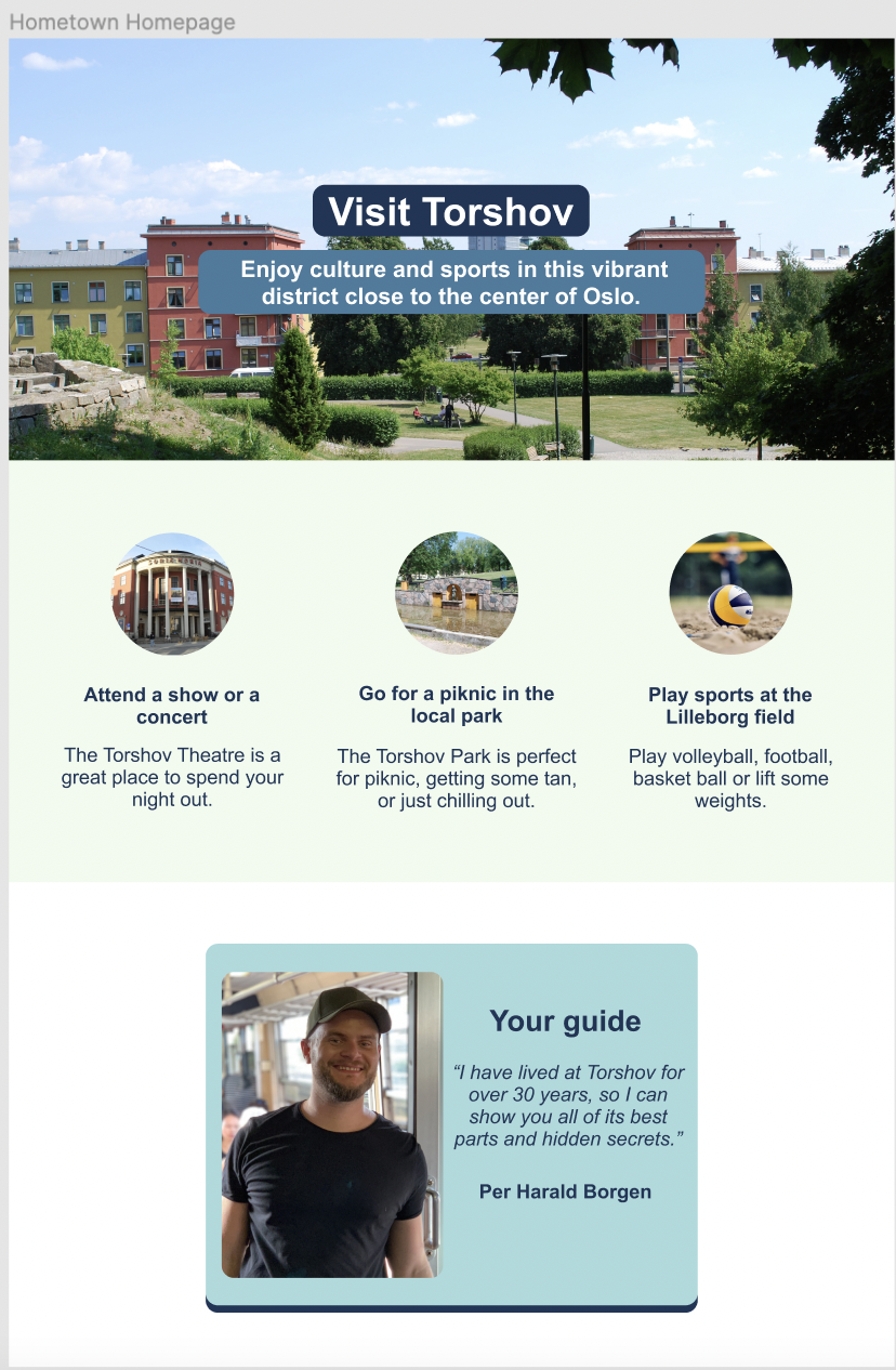 GitHub - kristinadiaz/hometown-homepage