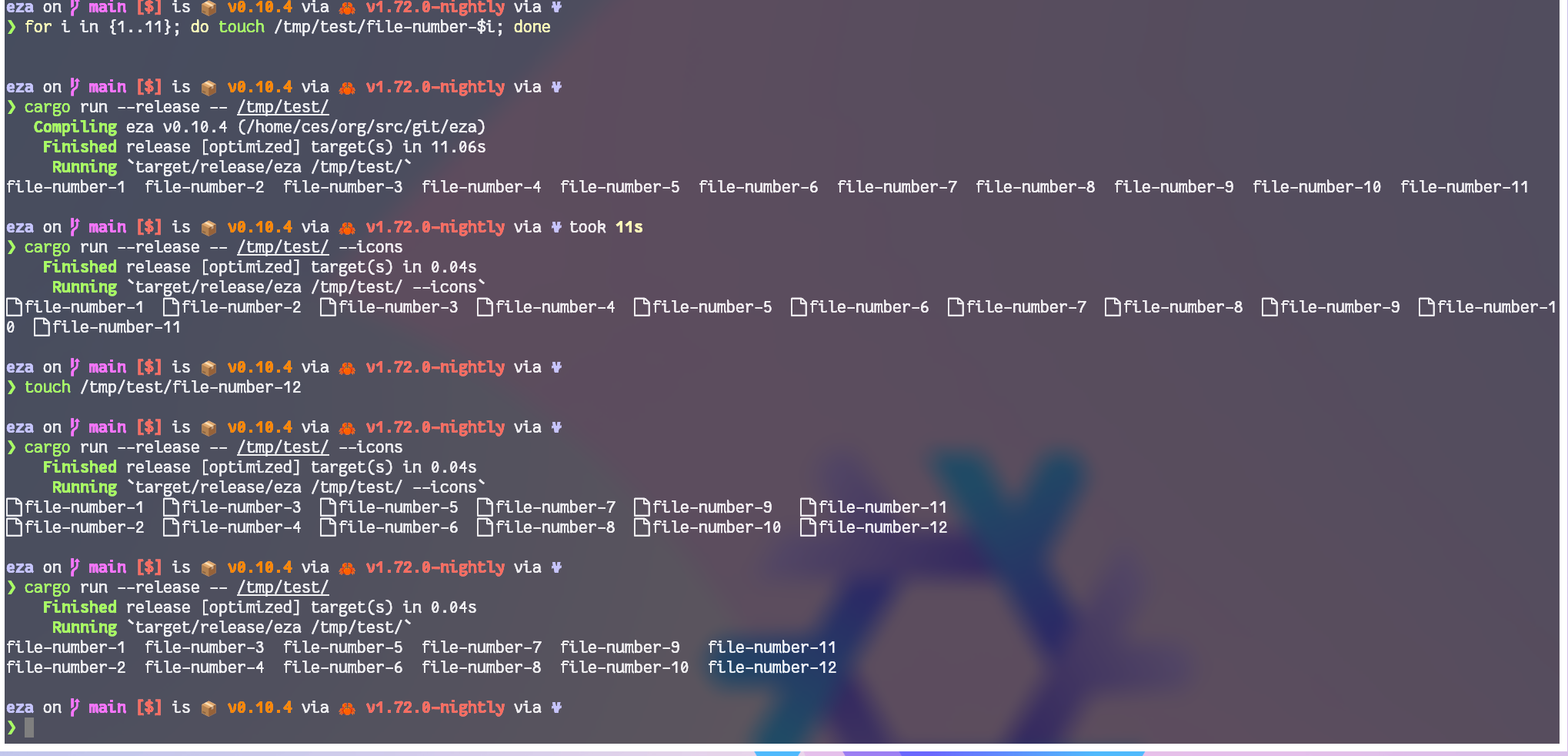 Bug: output wraps in terminal (with --icons) · Issue #103 · eza-community/eza · GitHub