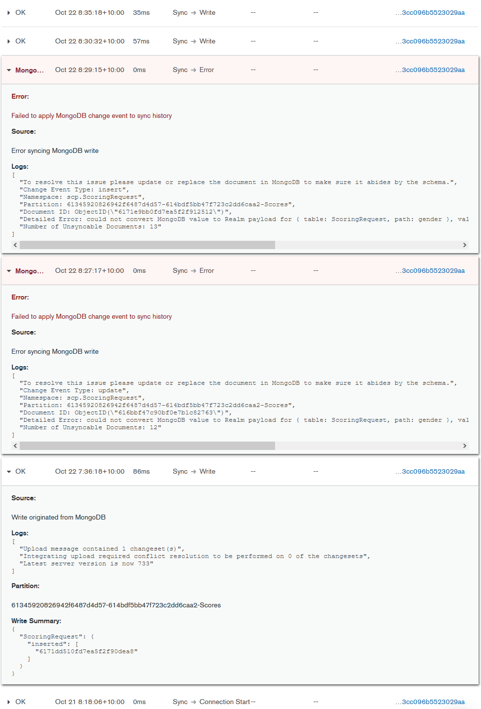 IRealmCollection can't see all documents (because of null value in optional field?) · Issue ...