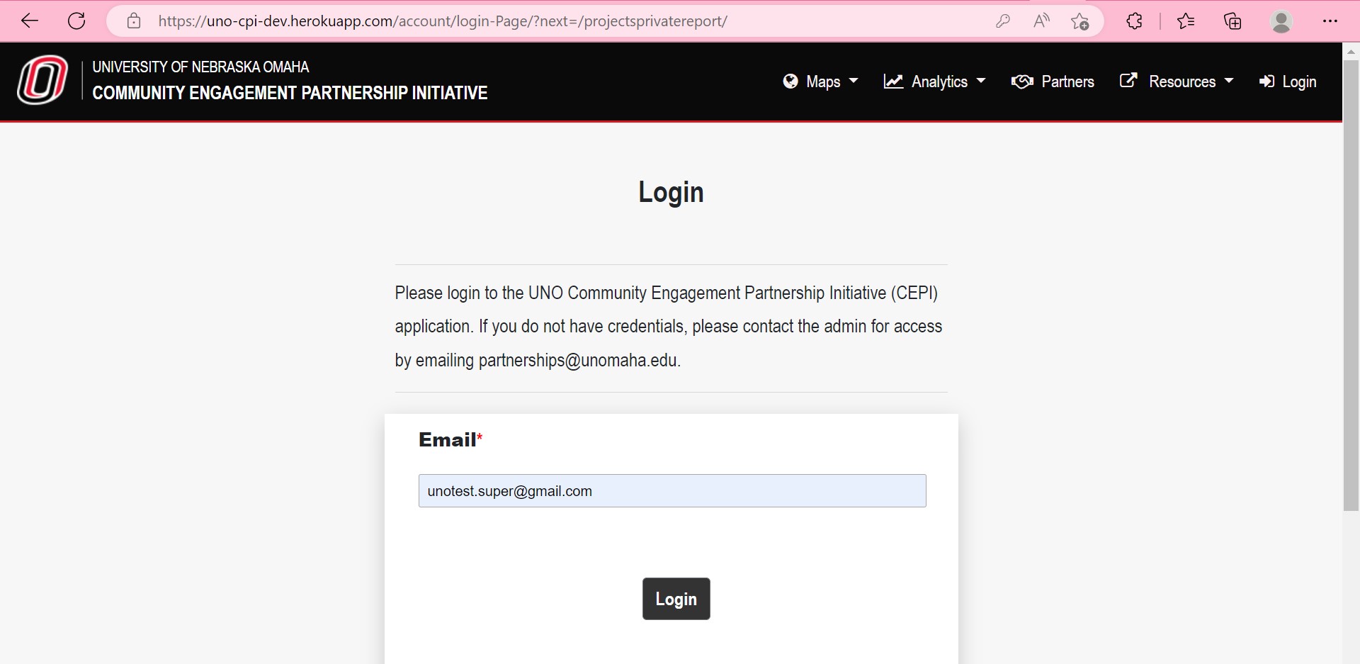 Projects Report for Public User - Clicking Reset filter leads to login form · Issue #2333 · uno ...