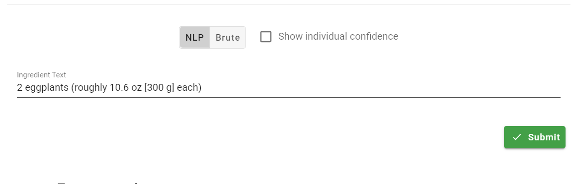 [v1.0.0b] - Ingredients do not get parsed correctly, Is there a way to use brute force by ...