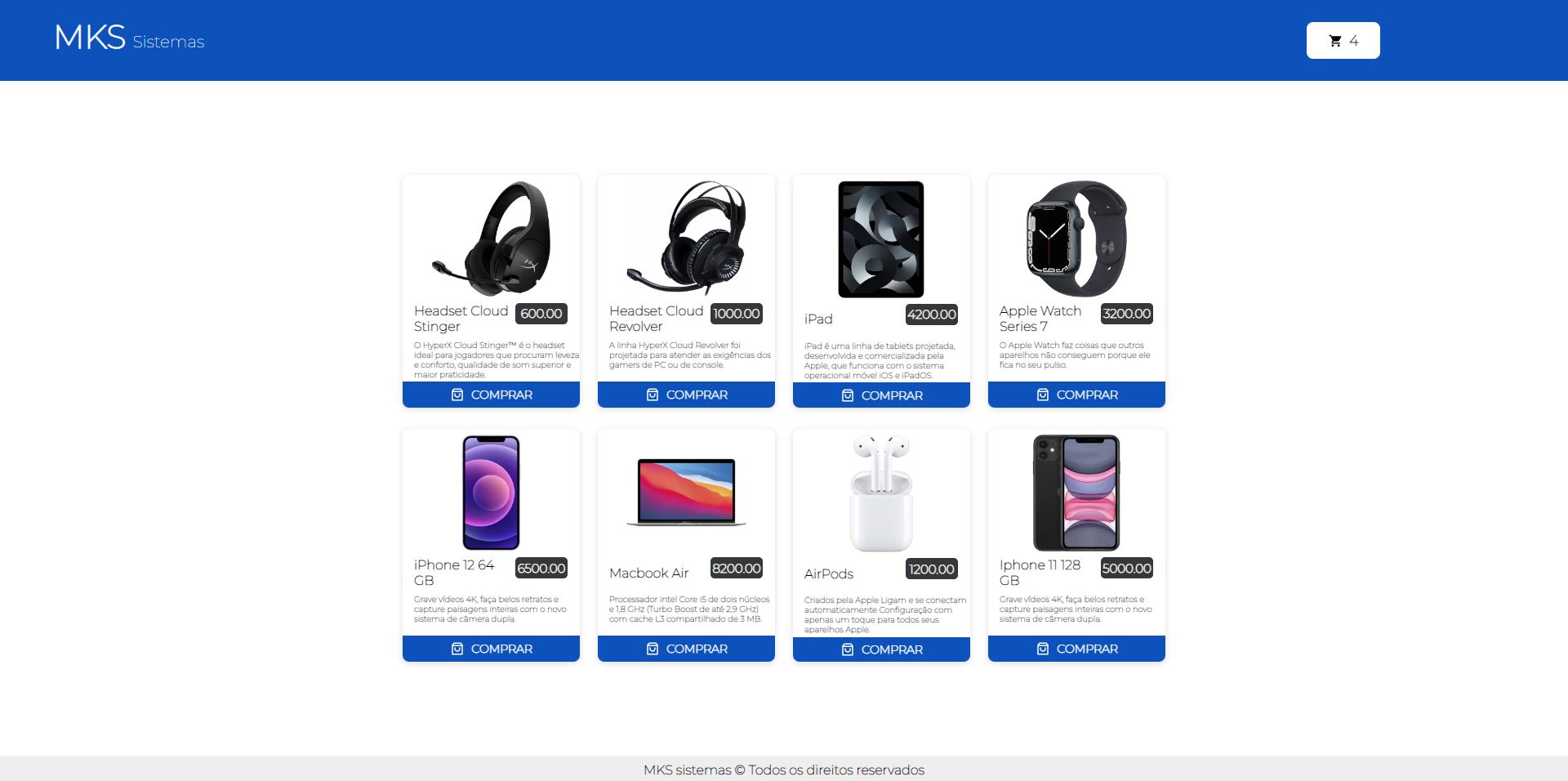 GitHub - LucianoRib5/mks-frontend: MKS Sistemas - eCommerce