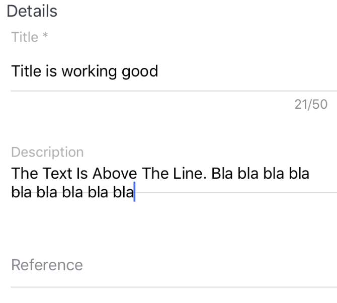 Using multiline Input inside floating label Item is broken in iOS · Issue #1551 · GeekyAnts ...