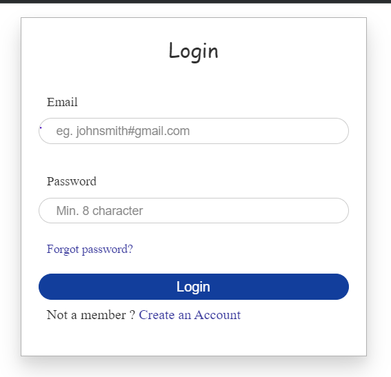 Frontend: Build Sign in/ signup form sub component · Issue #64 ...