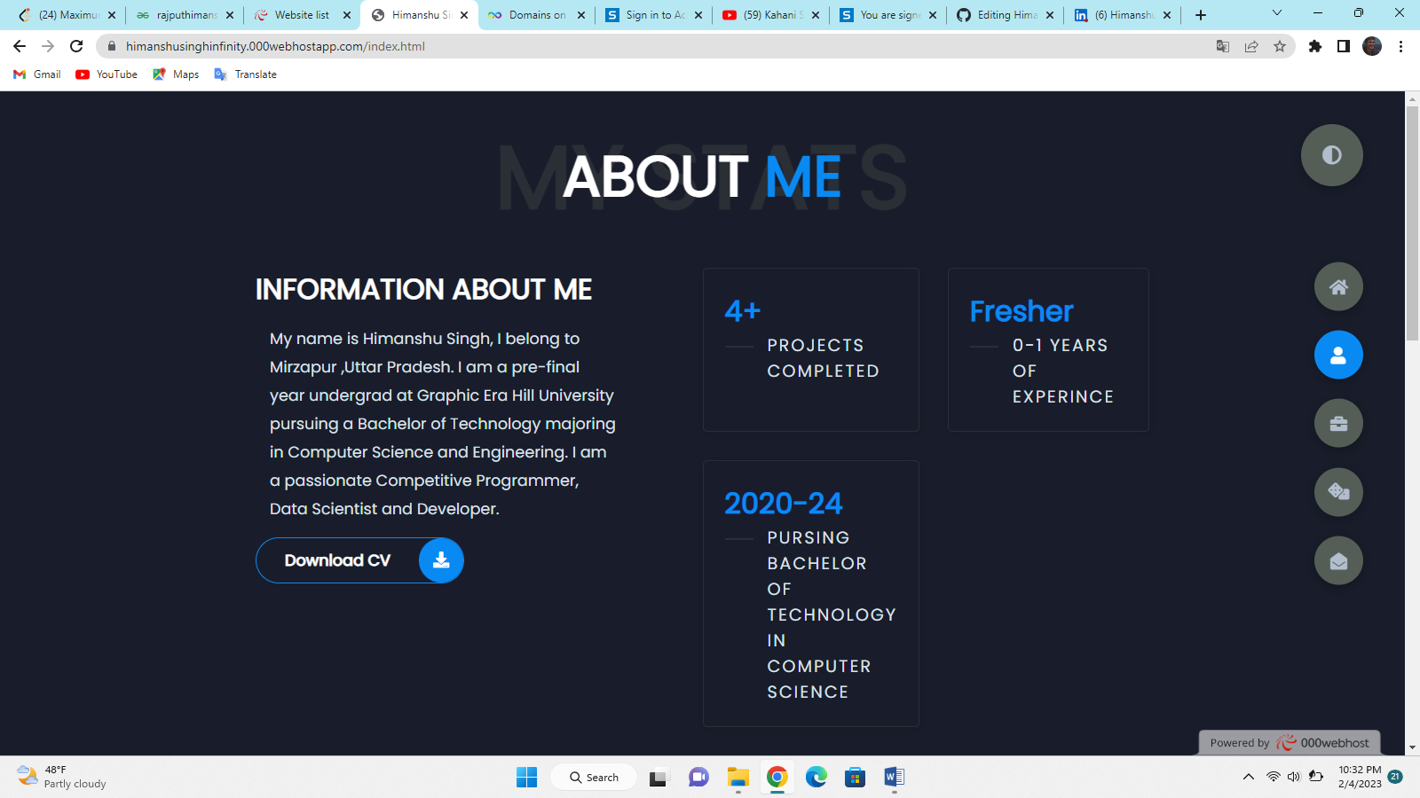 GitHub - Himanshu2002Singh/Himanshu-Singh-infinity-portfolio