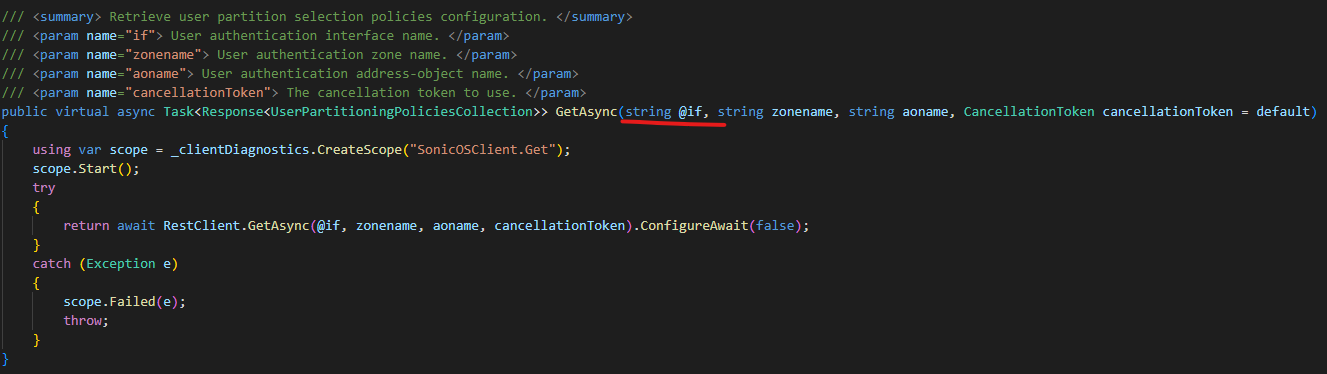 C# keywords used as variable names are not escaped · Issue #2096 · Azure/autorest.csharp · GitHub
