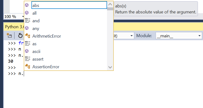 Incorrect competions in REPL · Issue #4606 · microsoft/PTVS · GitHub