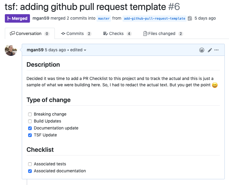 PR Template Initial · Issue #122 · thegooddocsproject/templates · GitHub
