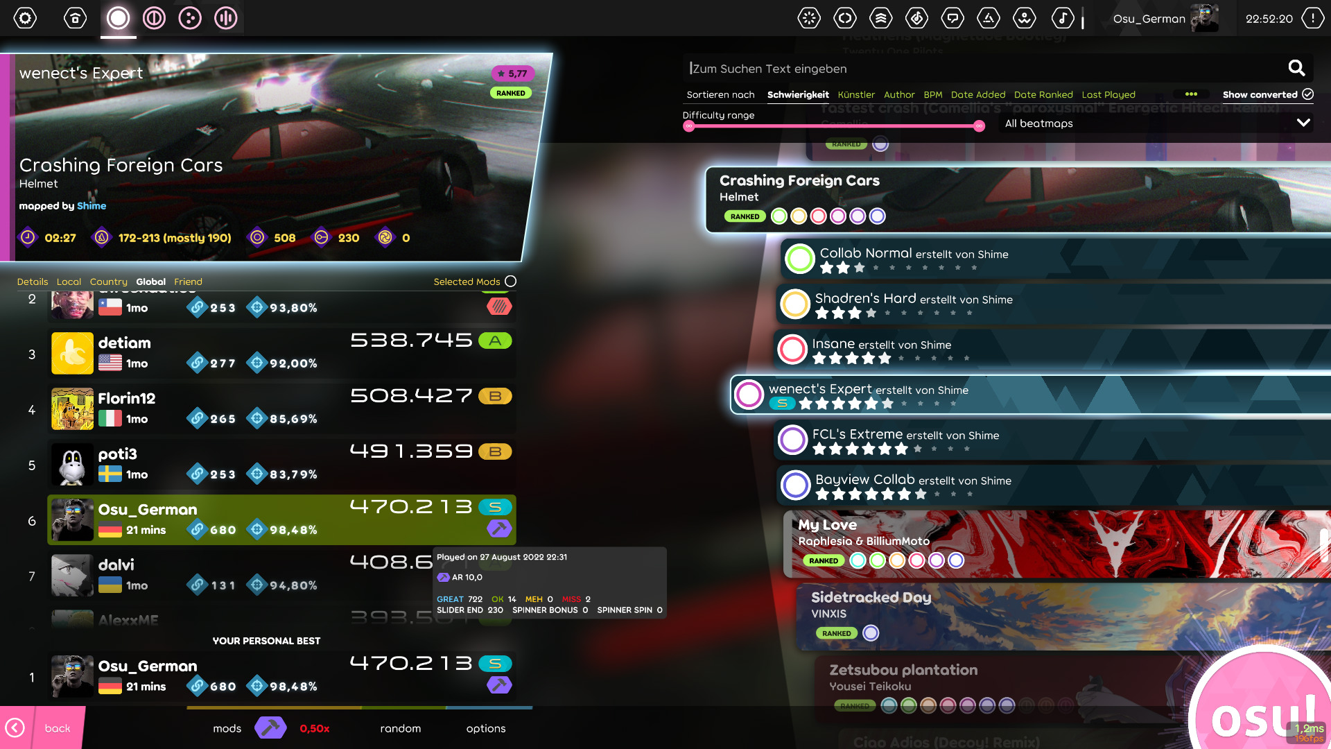 Difficult Adjust Score x0.5 by Ar10 ? · ppy osu · Discussion #19988 · GitHub