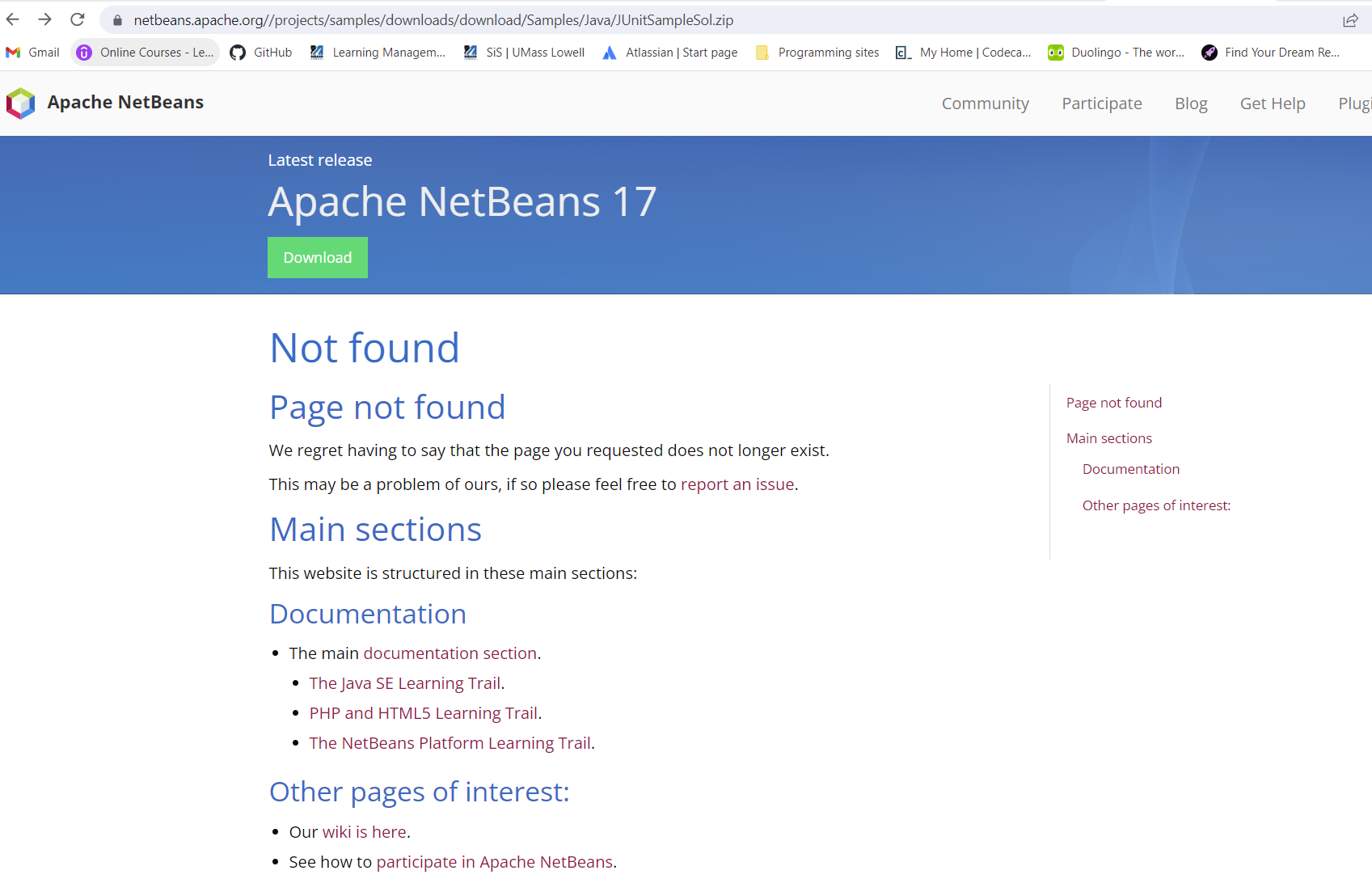 Tutorial File For Junit Testing Unavailable · Issue 5968 · Apache Netbeans · Github