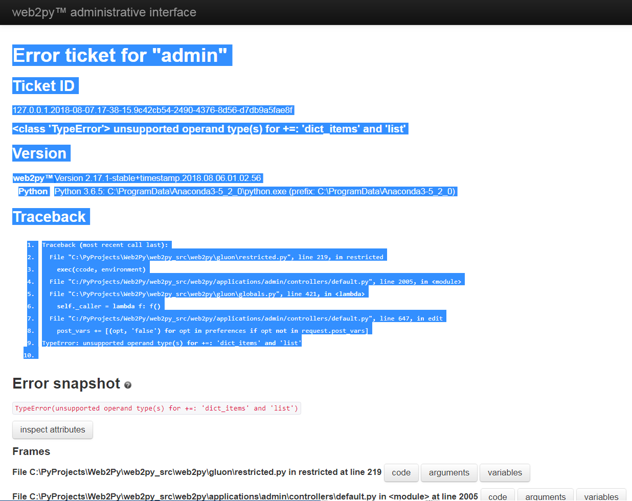 "Change Editor Settings", "Save" --> Internal Error under Python 3 · Issue #1978 · web2py/web2py ...