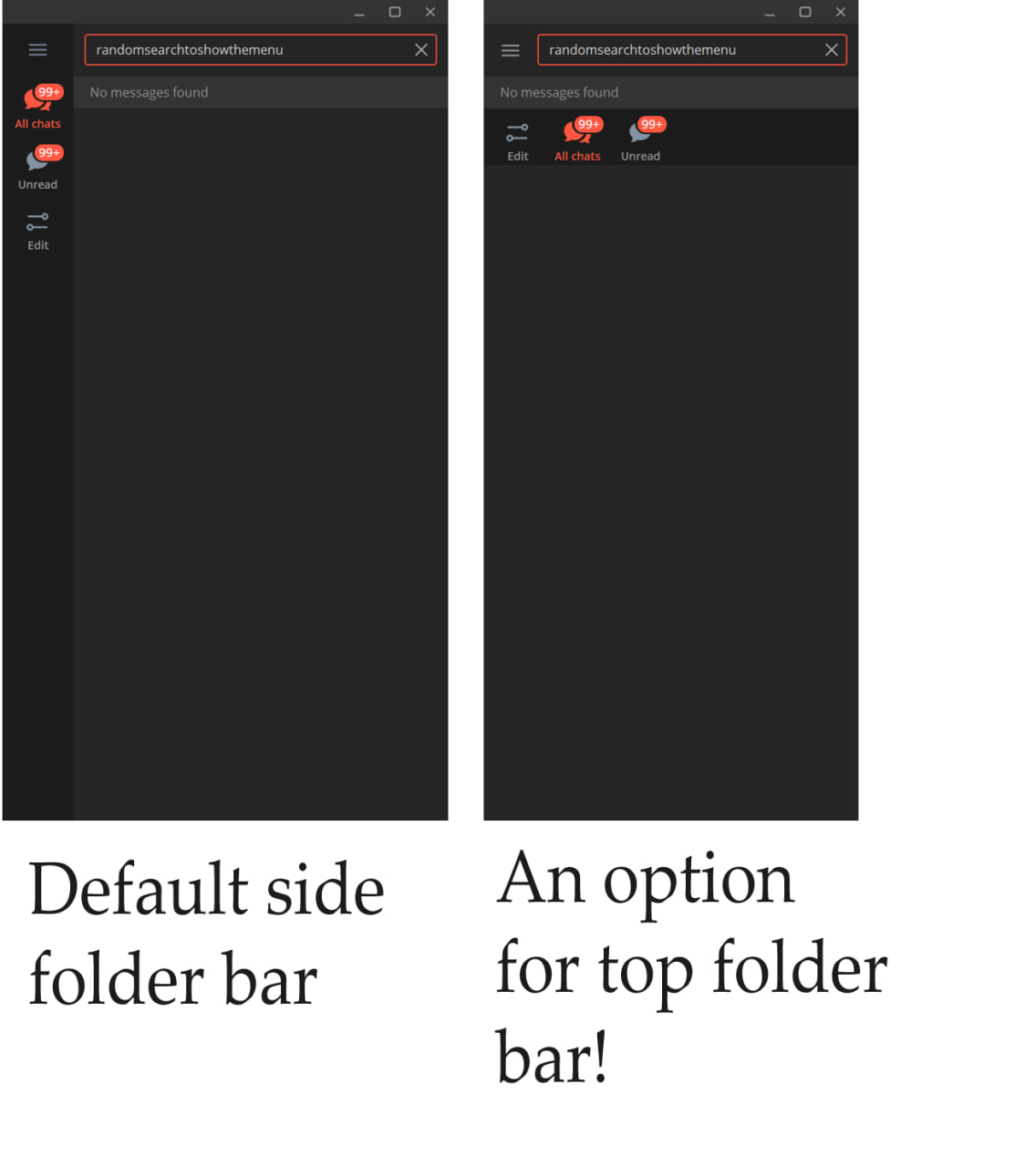 Top folder bar option in mobile/compact view · Issue #26464 ...