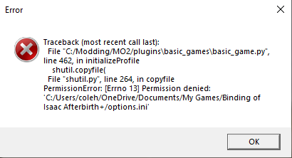 error 13 · Issue #1579 · ModOrganizer2/modorganizer · GitHub