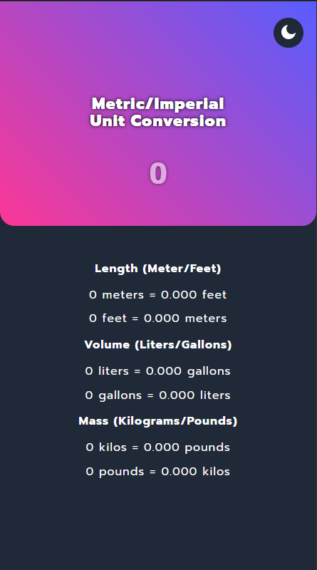GitHub - danielpierri/metric-imperial-unit-converter: Metric to ...