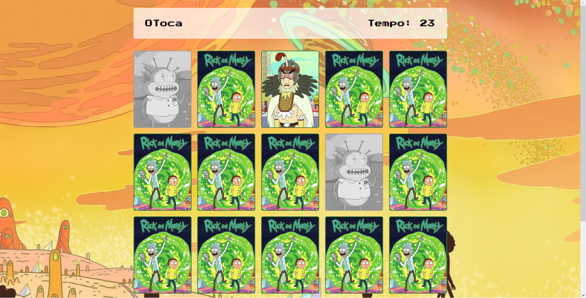 GitHub - enzozsantana/memory-game: Jogo da memória com tema do Rick and Morty feito com HTML ...