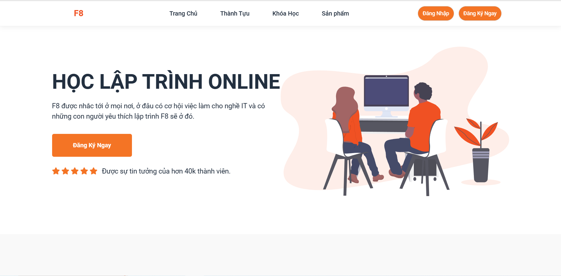 GitHub - huydu20/f8-landing-page: F8 Langding page using HTML, CSS and Javascript