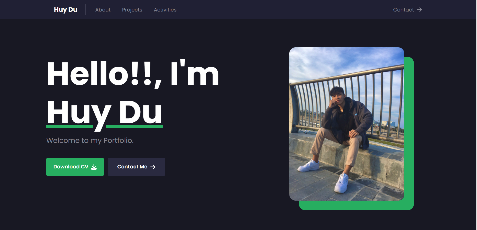 GitHub - huydu20/portfolio: Portfolio using React