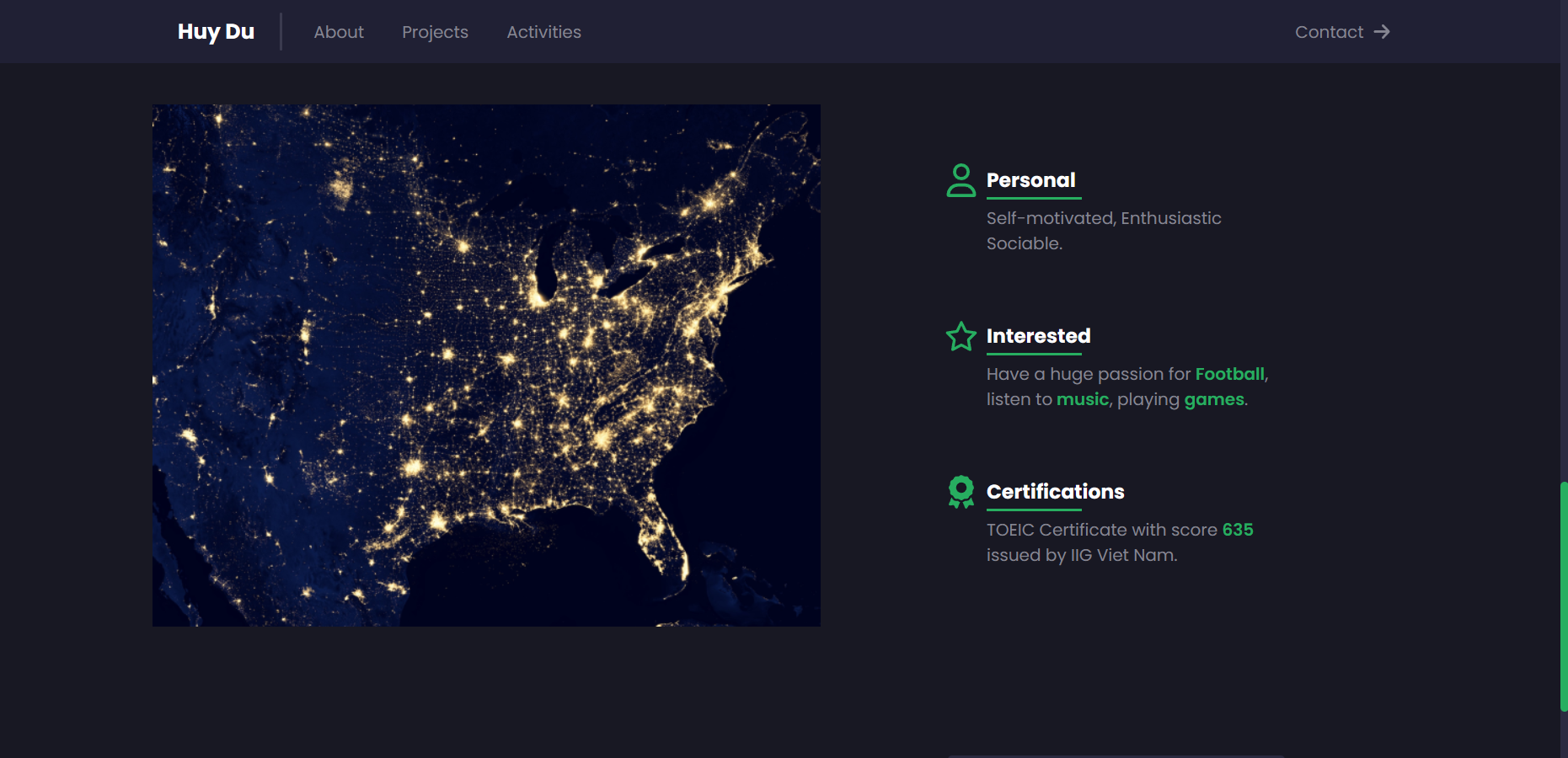 GitHub - huydu20/portfolio: Portfolio using React