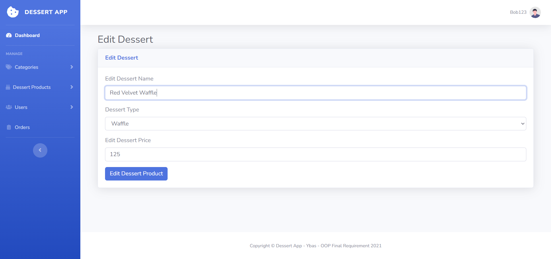 GitHub - Caerfyre/DessertApp: Dessert App is a simple dessert management and ordering web ...