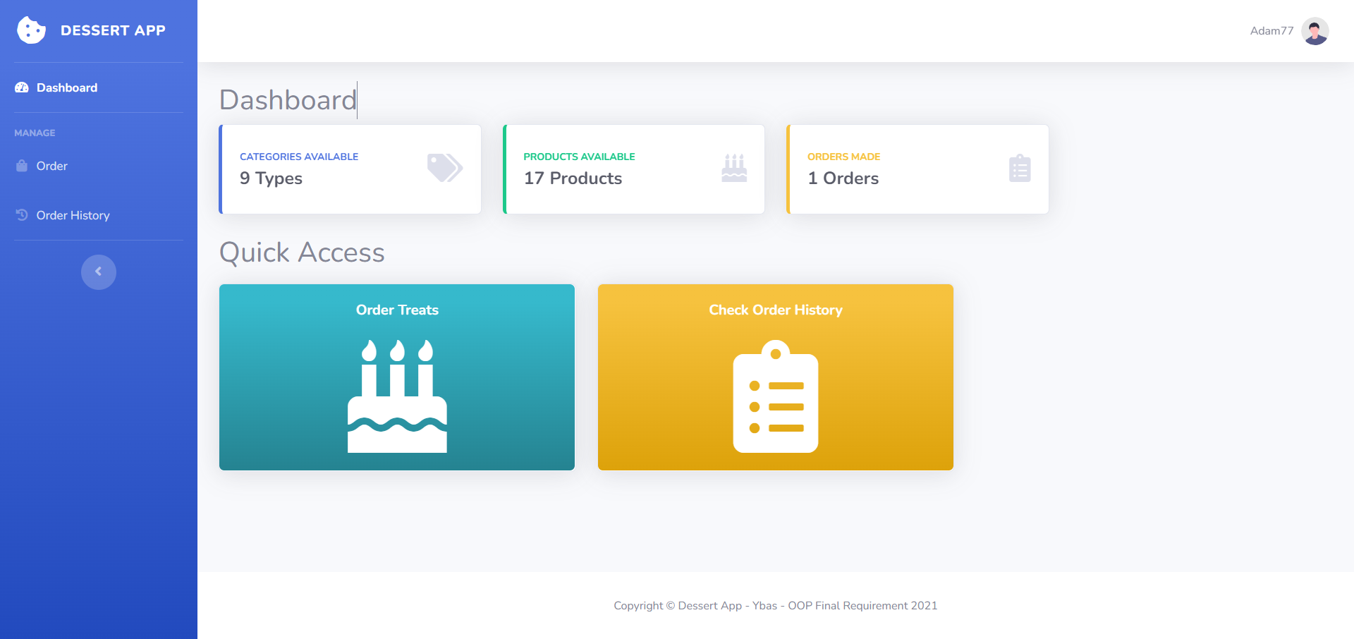 GitHub - Caerfyre/DessertApp: Dessert App is a simple dessert management and ordering web ...