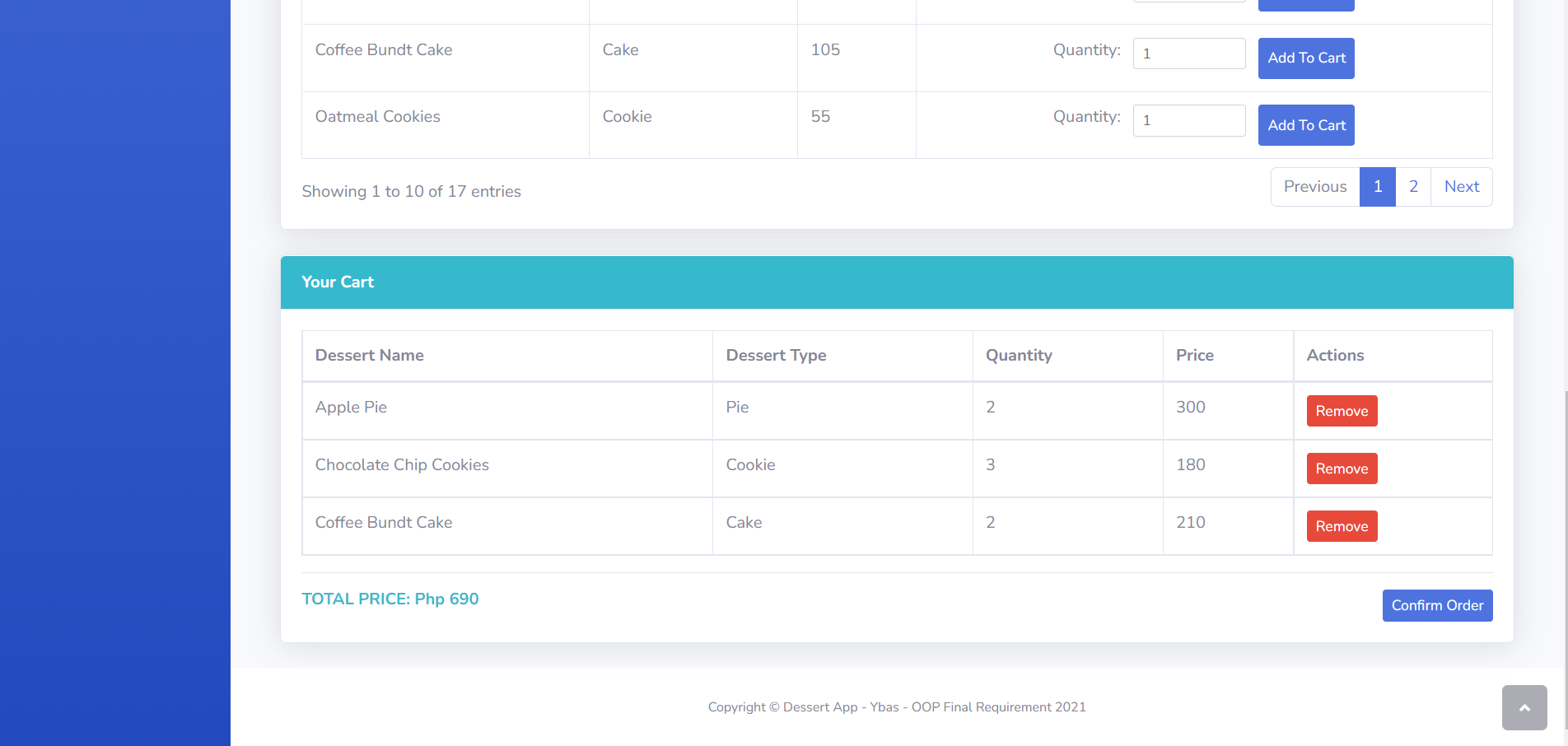 GitHub - Caerfyre/DessertApp: Dessert App is a simple dessert management and ordering web ...