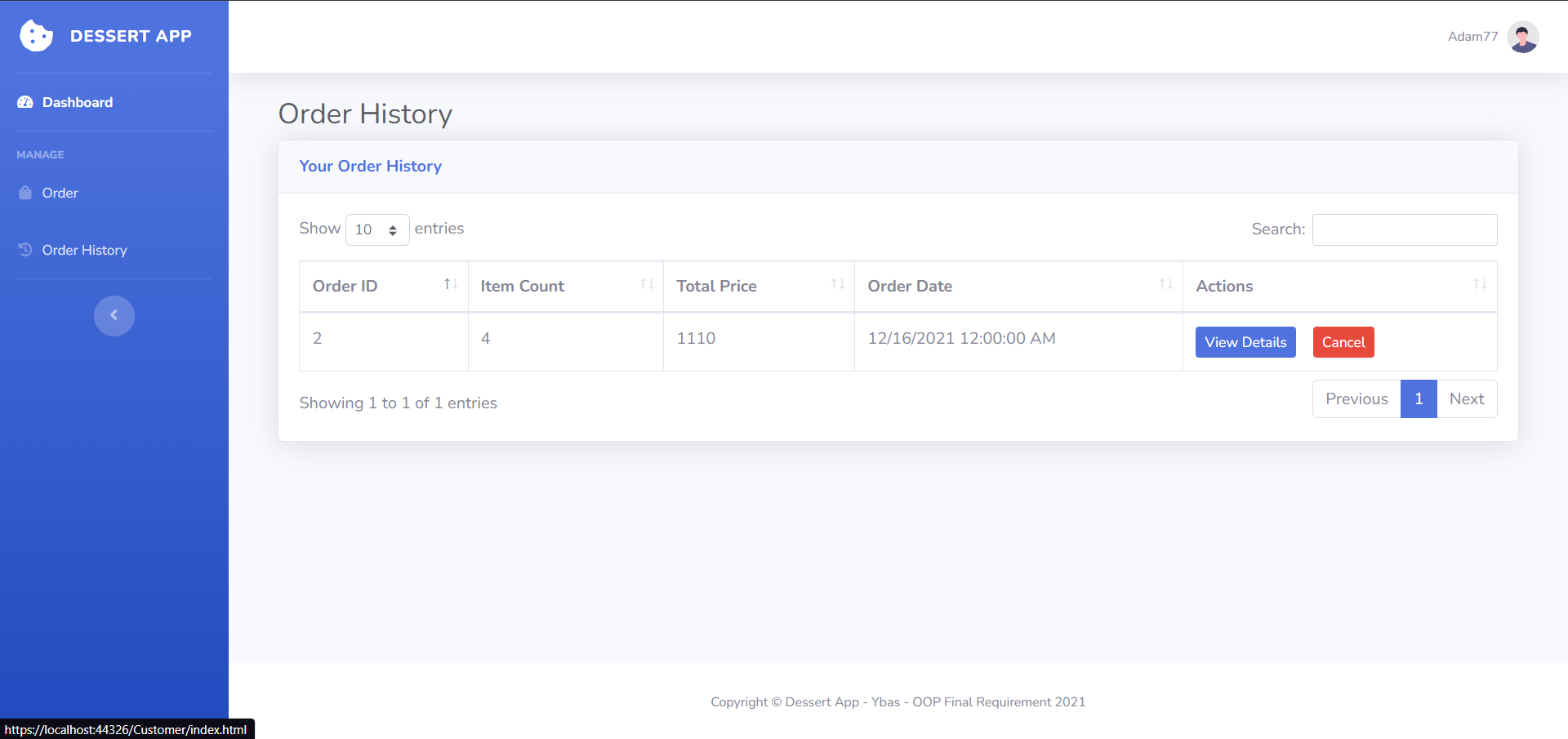 GitHub - Caerfyre/DessertApp: Dessert App is a simple dessert management and ordering web ...