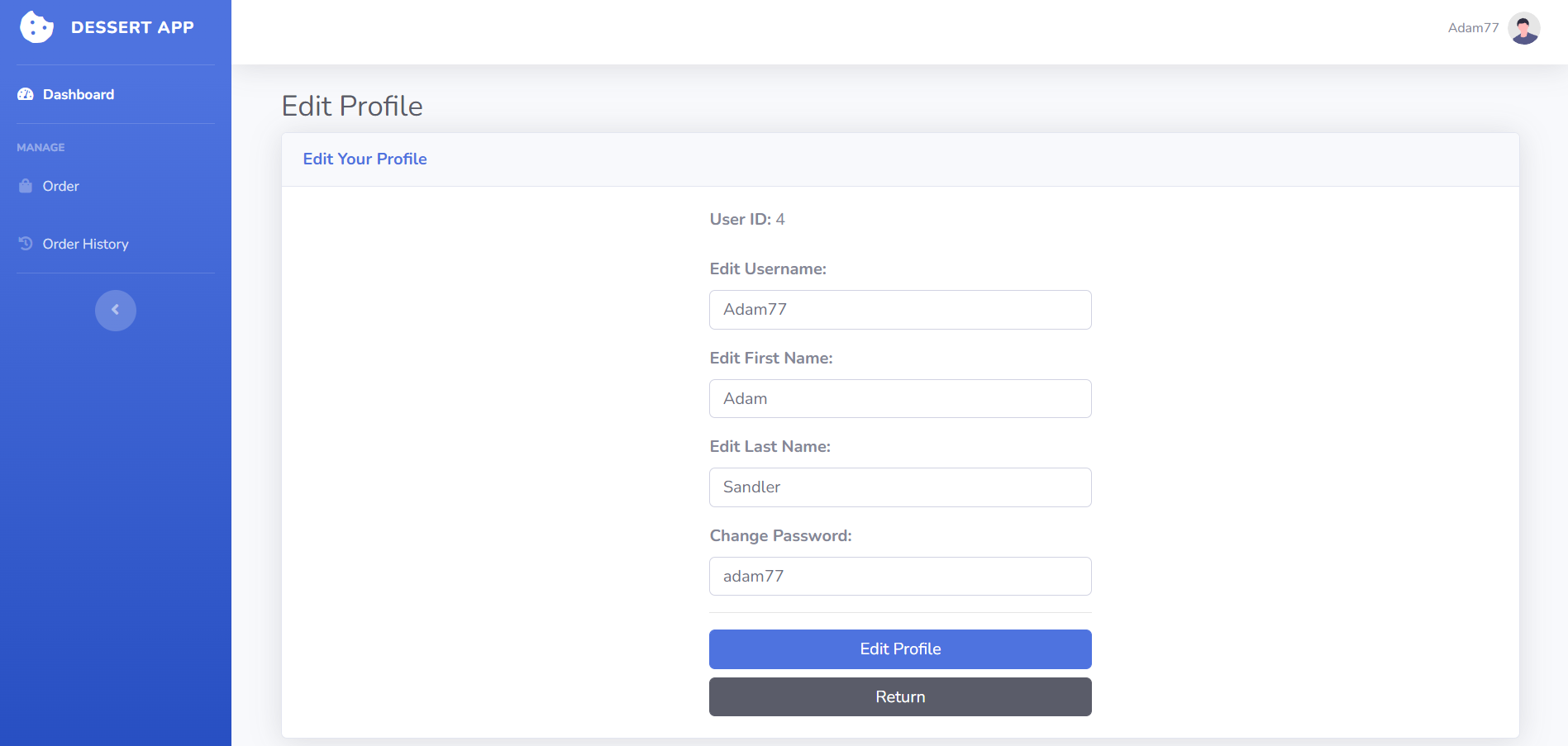 GitHub - Caerfyre/DessertApp: Dessert App is a simple dessert management and ordering web ...