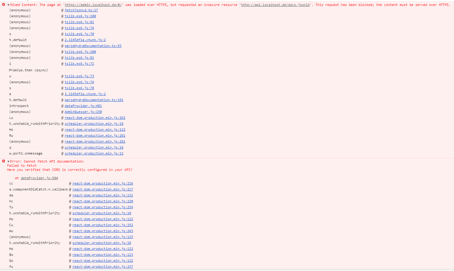 Api Calls Not Working With Localhost · Issue 358 · Api Platformadmin · Github