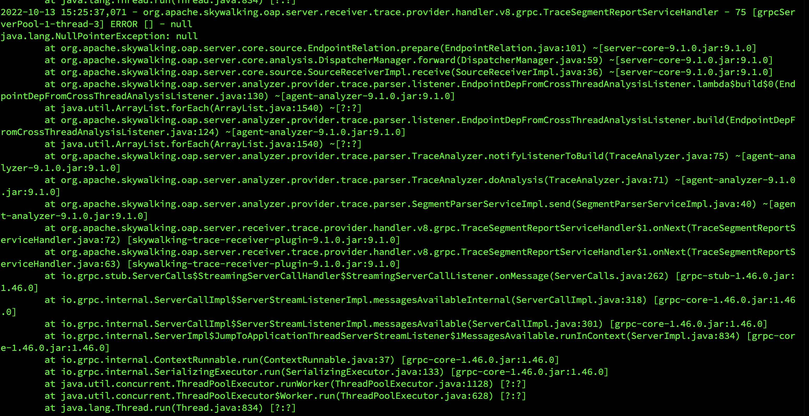 [Bug] EndpointRelation#prepare NPE · Issue #9785 · apache/skywalking · GitHub