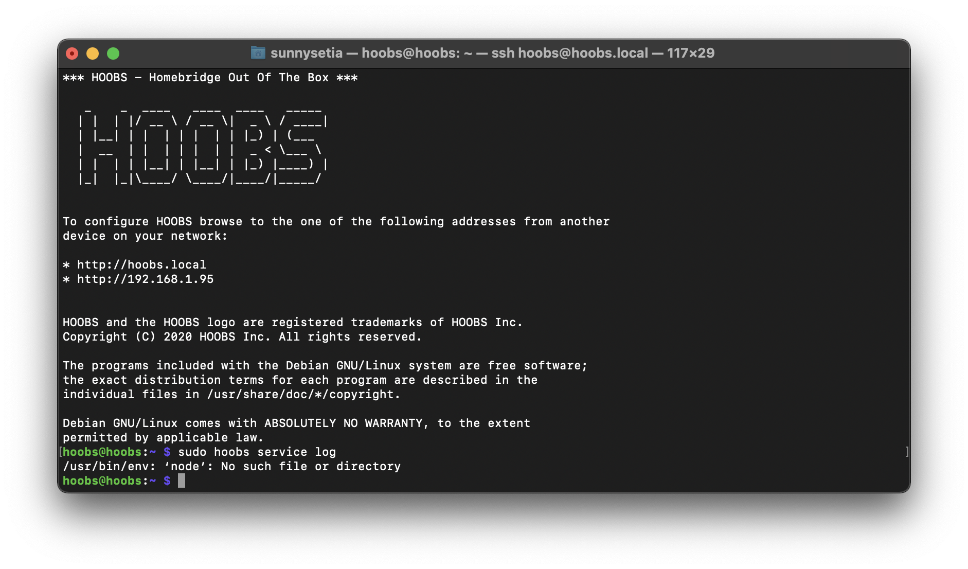 Hoobs not loading · Issue #1476 · hoobs-org/HOOBS · GitHub