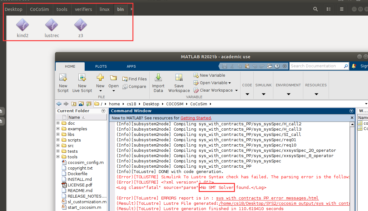 Cocosim install Problem · Issue #10 · NASA-SW-VnV/CoCoSim · GitHub