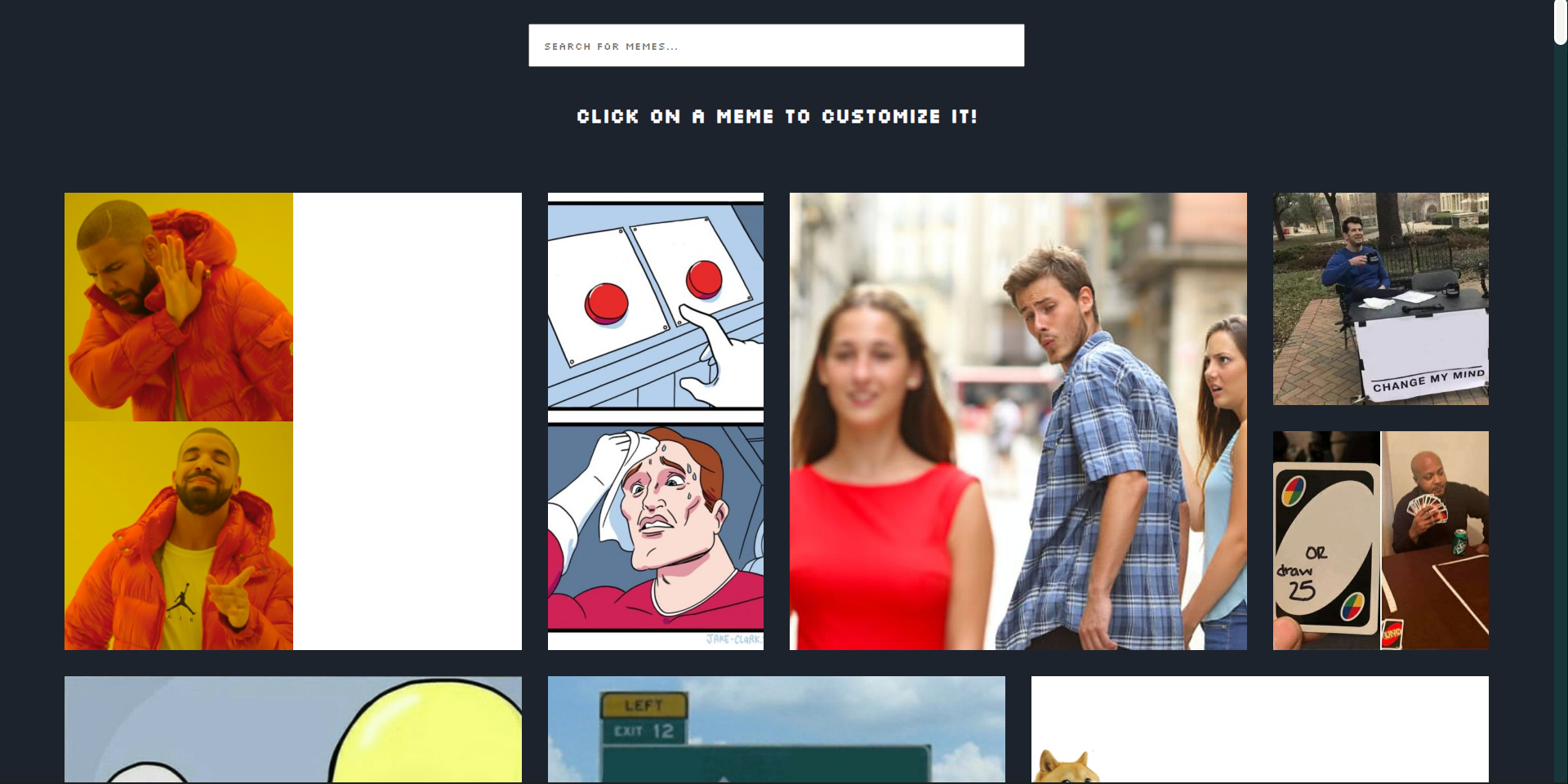 GitHub - JesperSkold/meme-generator: A seamless react app where you can ...