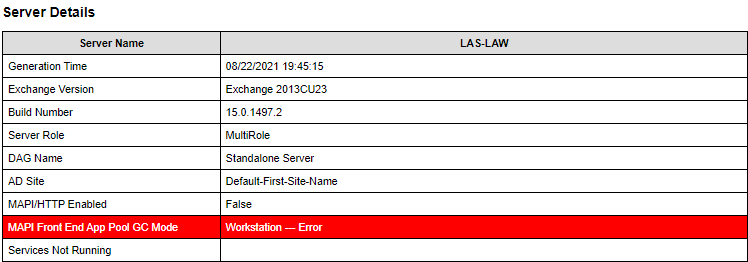 [Issue] - Health Checker · Issue #712 · microsoft/CSS-Exchange · GitHub
