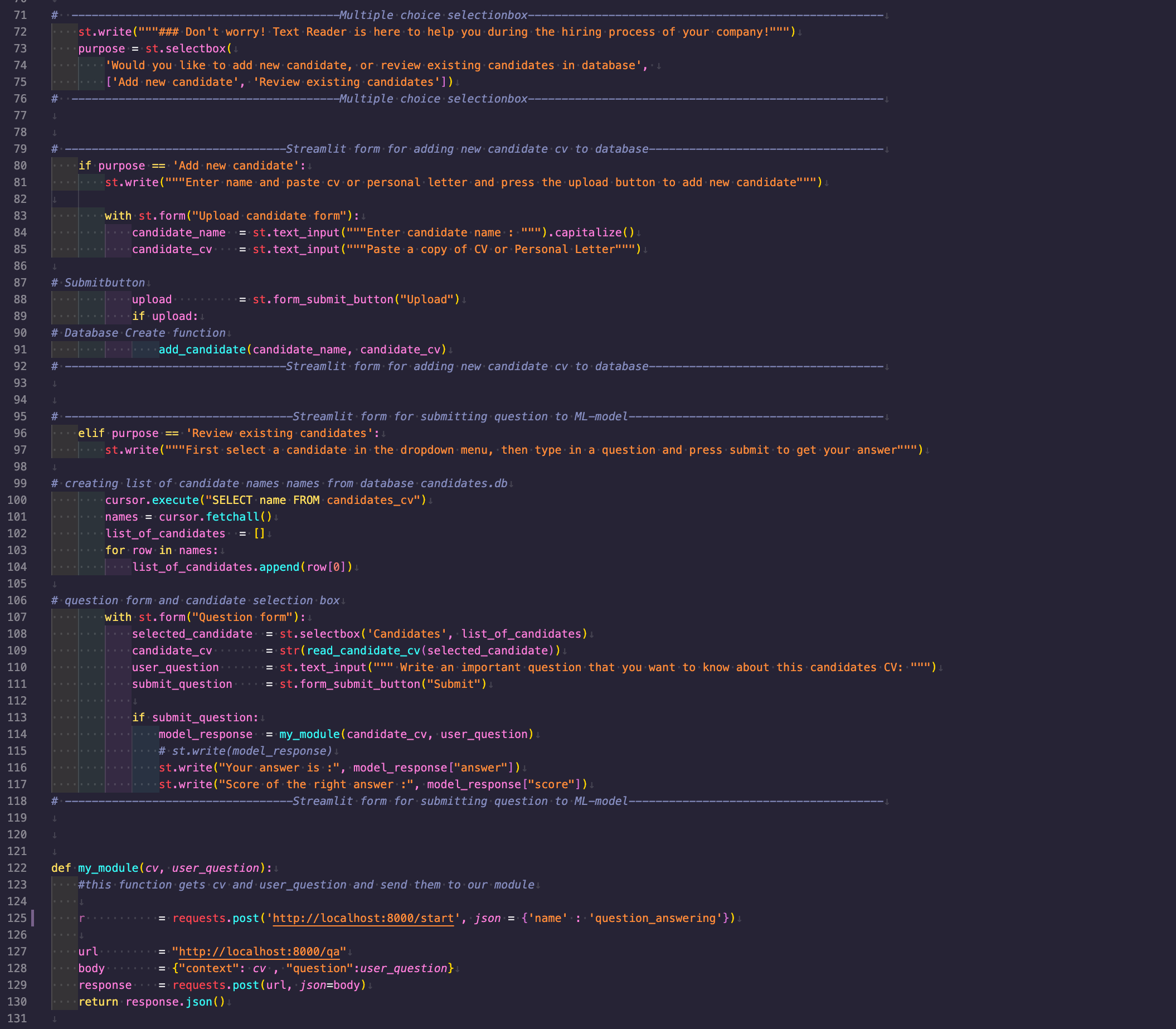 GitHub - Legfi/CV-reader-app