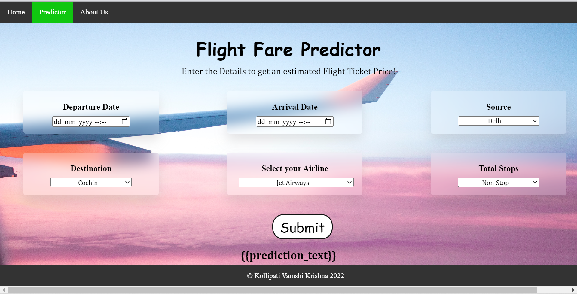 GitHub - Kollipati/Flight-Fare-Prediction-End-To-End-Project